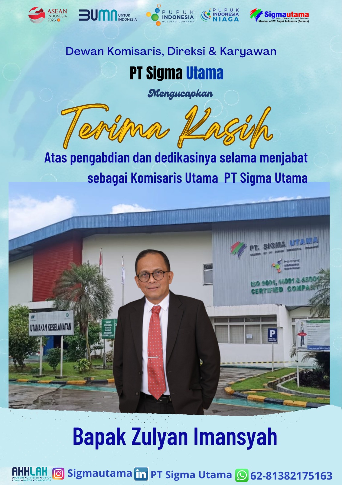 RUPS Dewan Komisaris PT Sigma Utama – PT. Sigma Utama